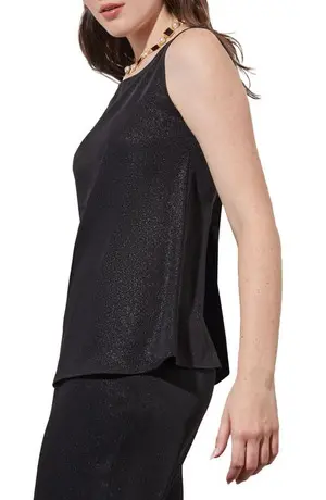 Ming Wang Shimmer Woven Tank