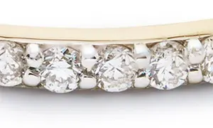 Monica Vinader Lab Created Diamond Pavé Eternity Ring - 14kt Solid Gold/diamond
