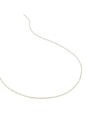 Monica Vinader Super Fine Chain Necklace - 14k Solid Gold