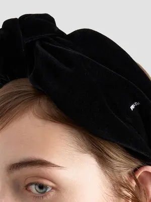 Prada Velvet Headband - Black