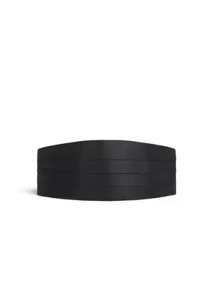 Zegna Silk Cummerbund - Black