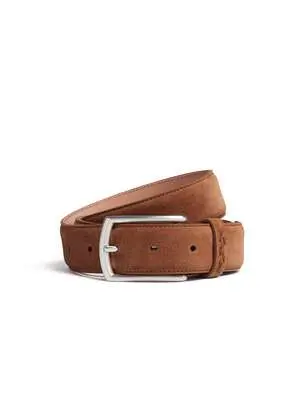 Zegna Suede Belt - Brown
