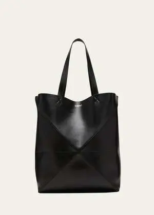 Loewe Men's Large Puzzle Tote Bag Black
