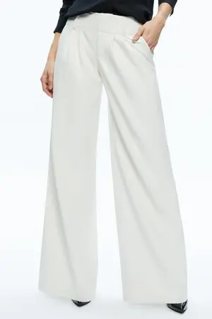 Alice + Olivia Anders Vegan Leather Low Rise Pants
