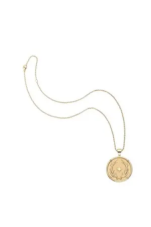 JANE WIN Jackson Hole Jw Original Coin Pendant Necklace - Gold