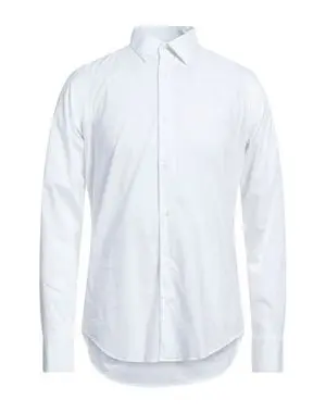 Liu Jo Man Shirt Midnight Blue Size 15 Cotton, Elastane White