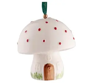 BELLEEK Pottery Toadstool Hanging Ornament - One-color