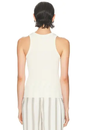 Matteau Ribbed Tank Top - Ecru