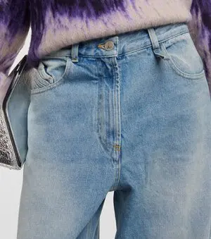 Attico Low-rise Wide-leg Jeans - Blue