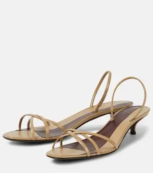 THE ROW Harlow 35 Leather Slingback Sandals