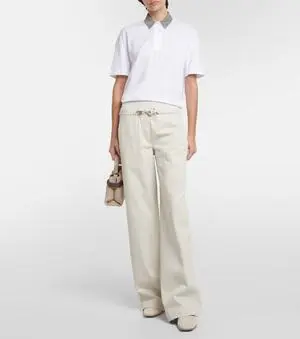 Brunello Cucinelli High-rise Wide-leg Jeans