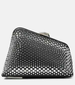 Attico Midnight Mini Embellished Clutch - Black