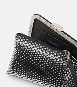 Attico Midnight Mini Embellished Clutch - Black