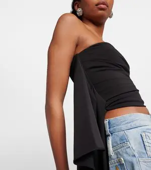 Attico Embellished Off-the-shoulder Top