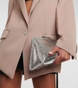 Attico Oversized Wool Blazer - Beige