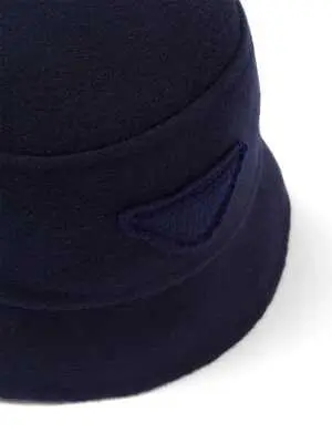 Prada Velour Bucket Hat - Blue