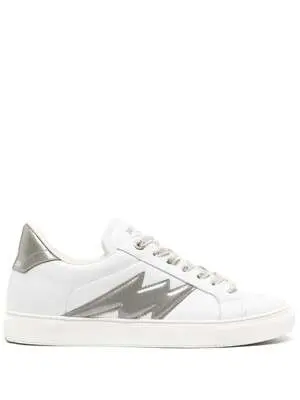 Zadig&voltaire Silver Tone Sneakers For Women