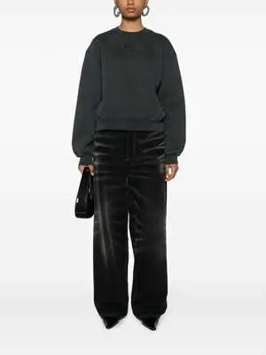 Alexander Wang Logo-embossed Sweatshirt - Grey
