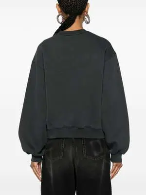 Alexander Wang Logo-embossed Sweatshirt - Grey