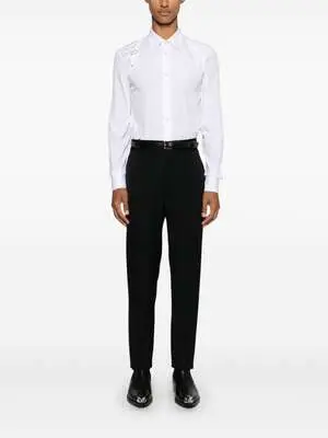 Alexander McQueen Tuxedo Cigarette Trousers