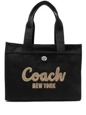COACH Logo-embroidered Canvas Tote Bag