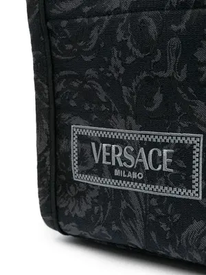 Versace Barocco Athena Jacquard Tote Bag - Grey