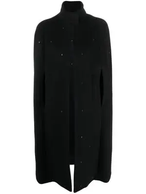Peserico Crystal-embellished Brushed Maxi Cape