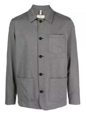 Altea Button-up Virgin-wool Blend Shirt Jacket