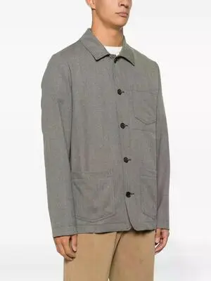Altea Button-up Virgin-wool Blend Shirt Jacket