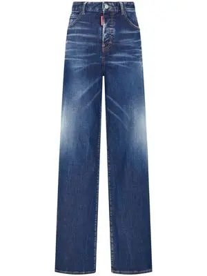 Dsquared2 Wide-leg Jeans - Blue