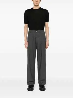 Colombo Crew-neck Fine-knit T-shirt - Black