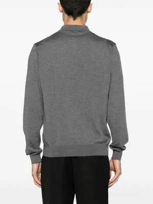 BOSS Logo-embroidered Fine-ribbed Polo Shirt