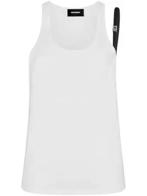 Dsquared2 Icon Strap-detailed Tank Top - White