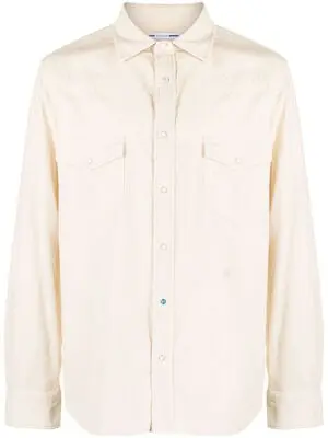 Jacob Cohen Logo-embroidery Corduroy Cotton Shirt
