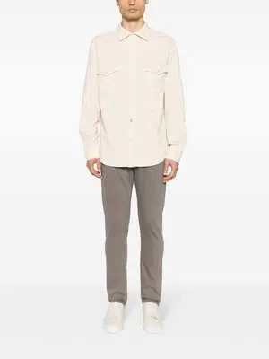 Jacob Cohen Logo-embroidery Corduroy Cotton Shirt