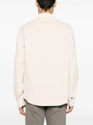 Jacob Cohen Logo-embroidery Corduroy Cotton Shirt