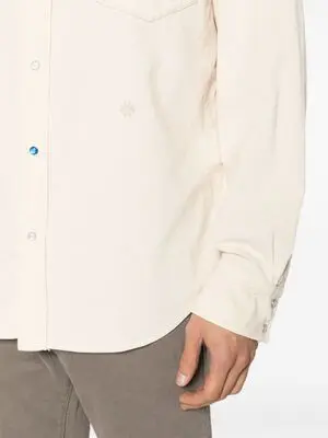 Jacob Cohen Logo-embroidery Corduroy Cotton Shirt