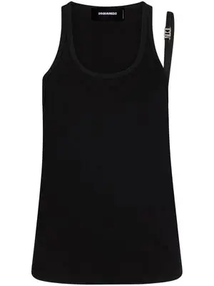 Dsquared2 Icon Strap-detailed Tank Top - Black