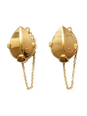 Burberry Shield Pendant Crystal-embellished Earrings