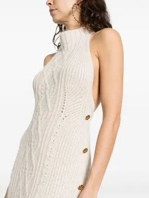 Palm Angels Open-back Knitted Midi Dress