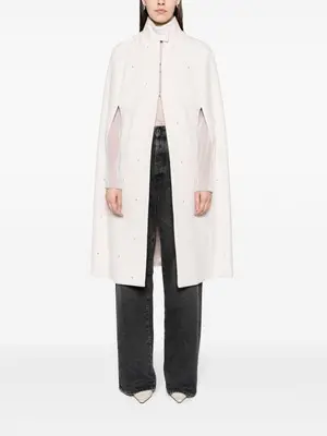 Peserico Funnel-neck Crystal-embellished Cape