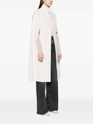 Peserico Funnel-neck Crystal-embellished Cape