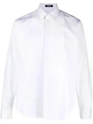 Versace Barocco-motif Poplin Shirt