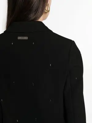 Peserico Crystal-embellished Single-breasted Blazer
