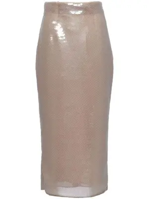 Prada Sequinned Midi Skirt