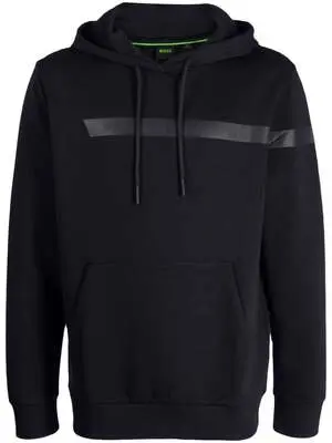 BOSS Cotton-blend Jersey Hoodie - Grey