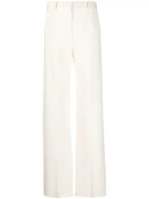 Stella McCartney Straight-leg Wool Trousers - Neutrals