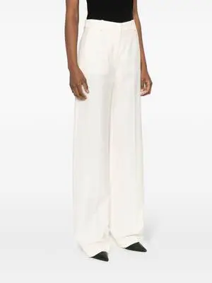 Stella McCartney Straight-leg Wool Trousers - Neutrals