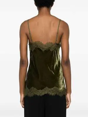 Gold Hawk Coco Bias Cami Velvet Top