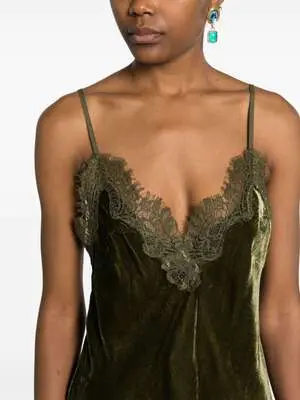 Gold Hawk Coco Bias Cami Velvet Top